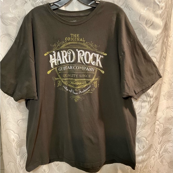 Hard Rock Guitar Co | Shirts | Hard Rock Guitar Co Gray Tshirt | Poshmark